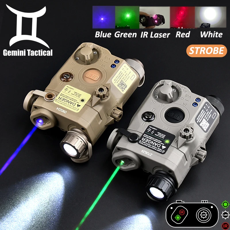 Tactical-LA-5C-PEQ-15-Airsoft-Red-Blue-Green-Dot-Indicator-Strobe-White ...