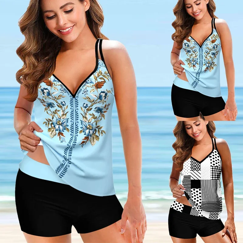 Beach-Sexy-Women-Bikini-Swimsuit-Vest-Set-Summer-Ladies-Beach-Leisure ...