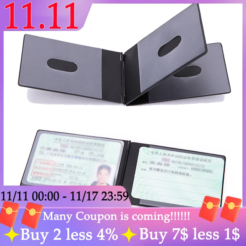 3-Cards-Aluminum-Thin-Driver-License-Cover-Car-Driver-License-Holder ...