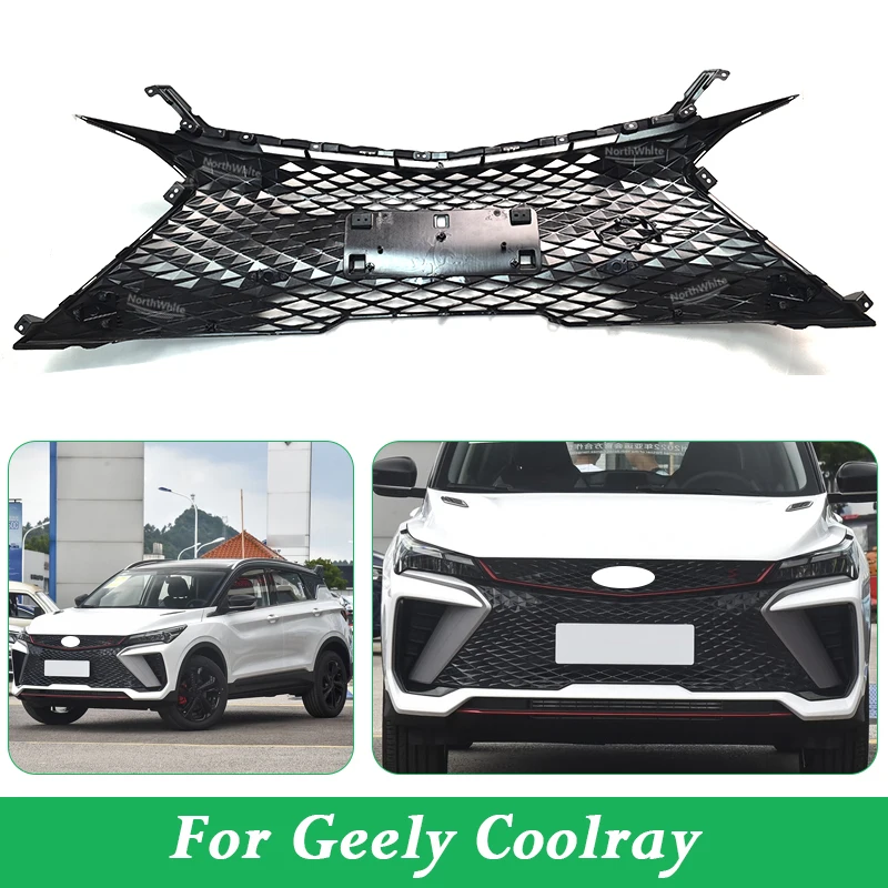Front Bumper Grille Mask Radiator Grille For GEELY Coolray Racing ...