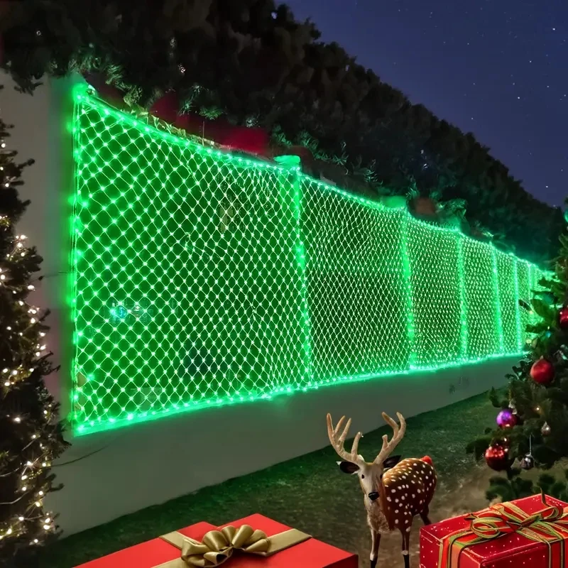 Halloween LED Large Outdoor mesh net string Lights Christmas Party ...