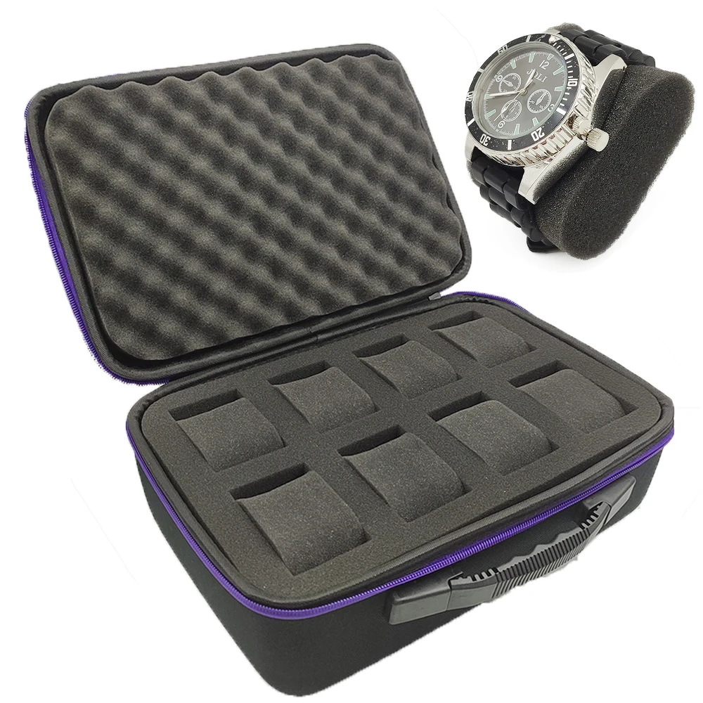 8-Slot-Watch-Storage-Box-Shockproof-Watch-Carry-Case-Organizer ...