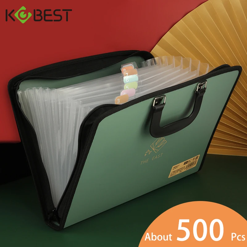 New-13-Grids-A4-File-Folder-Multi-Layer-Expanding-Thickening-Document ...