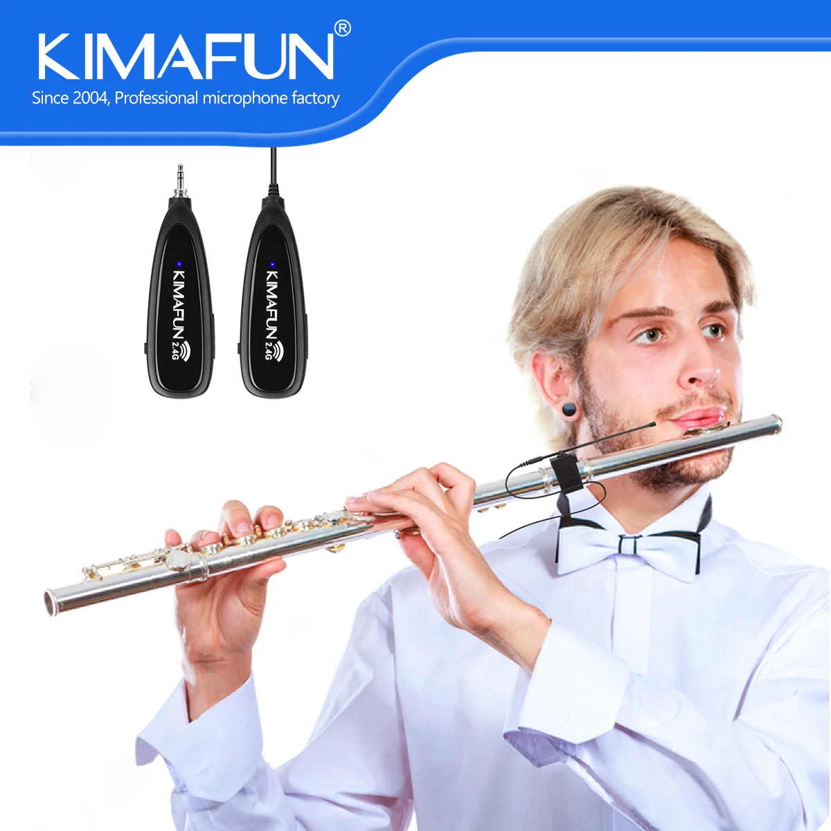 KIMAFUN-Micr-fono-de-flauta-omnidireccional-inal-mbrico-instrumento ...