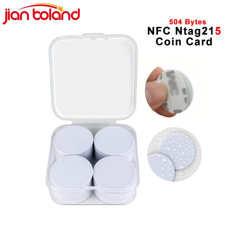 20-50pcs-NFC-Ntag215-Coin-Tag-13-56MHz-Ultralight-Universal-Label-25mm ...