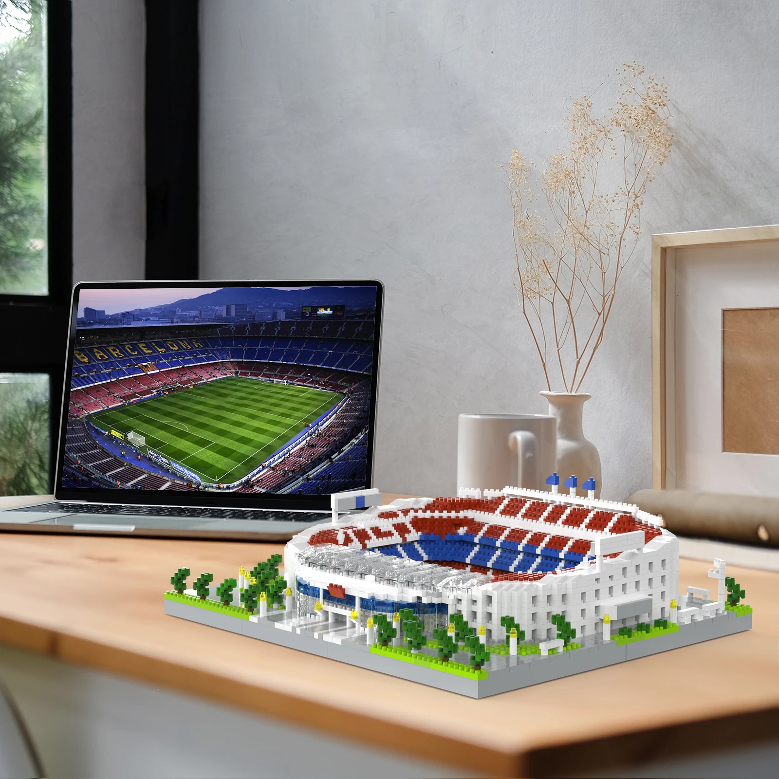 Barcelona Soccer Stadium Micro Blocks Building Sets, Mini Bricks ...