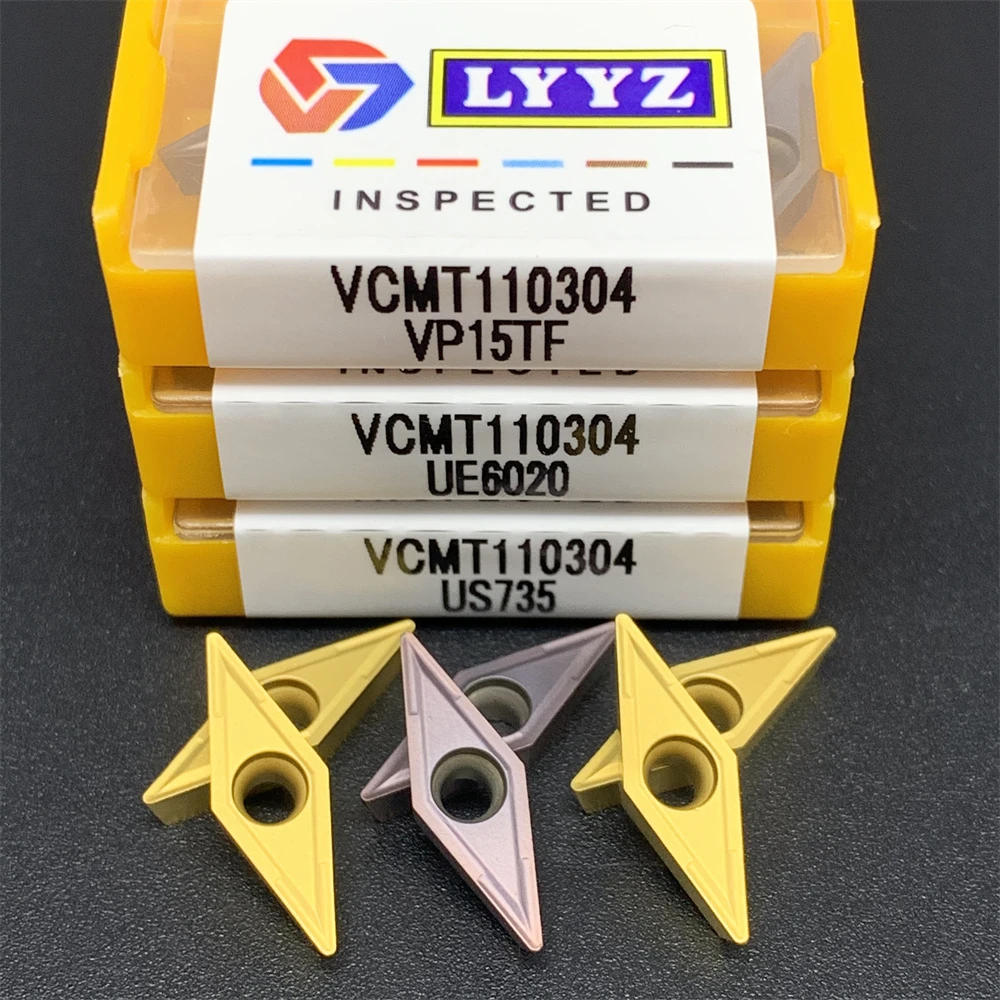 VCMT110304 VP15TF UE6020 US735 Carbide Insert Steel Processing VCMT ...