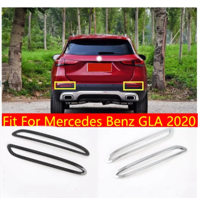 2Pcs-Car-Rear-Fog-light-Frame-Cover-Trim-Sticker-Chrome-ABS-For ...