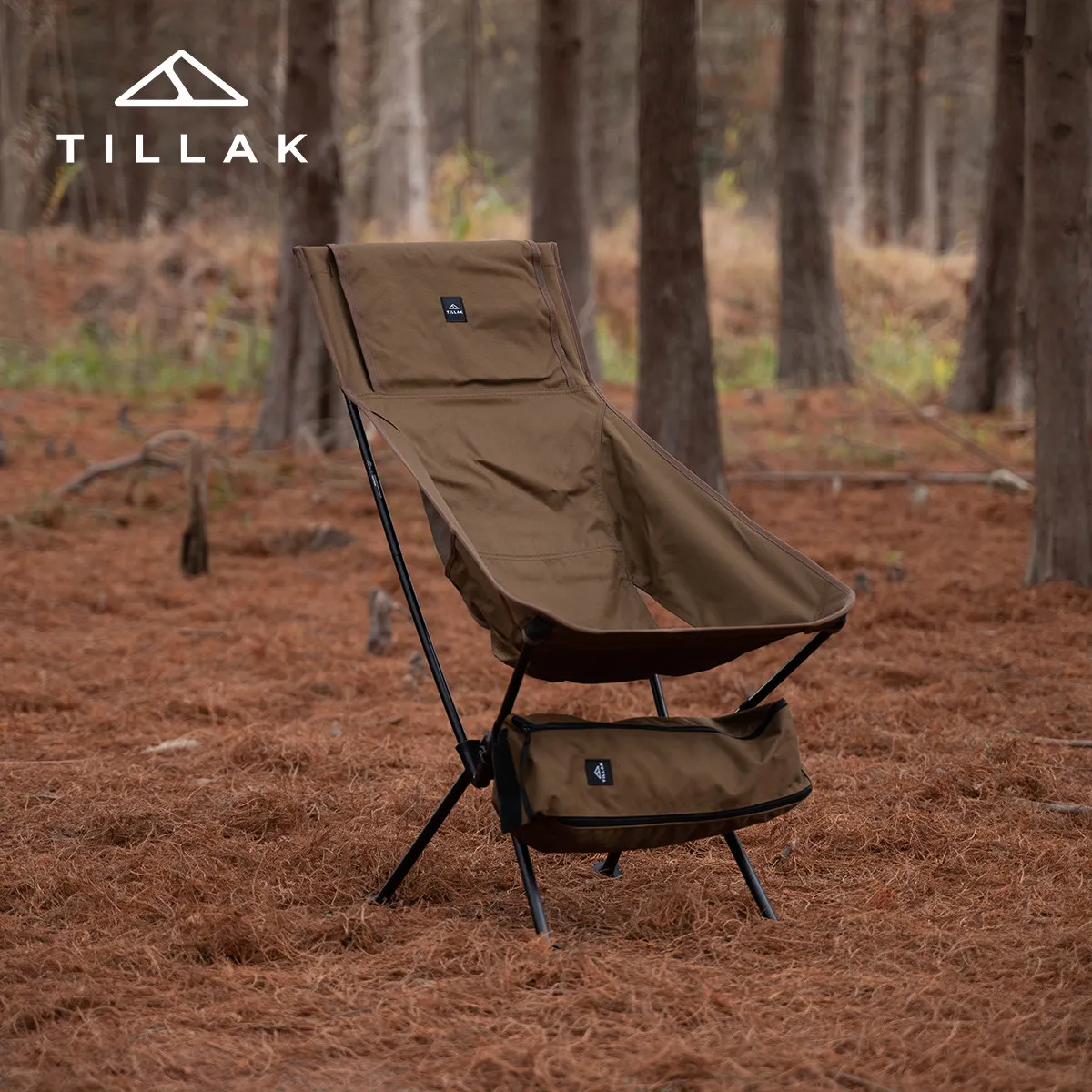 TILLAK High-Back Moon Chair, CORDURA Portable Folding Stool for Outdoor ...