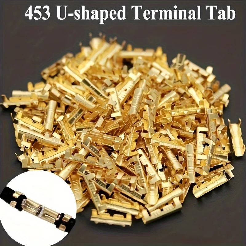 100pcs-453-U-shaped-0-3-1-5mm-Wiring-Tab-Cold-Inserts-Connectors-Cold ...