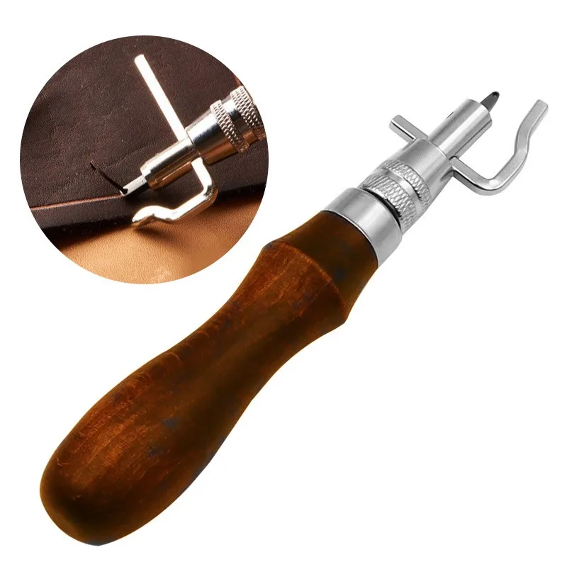 7 in 1 Set Pro Leathercraft Adjustable Stitching and Groover Crease ...