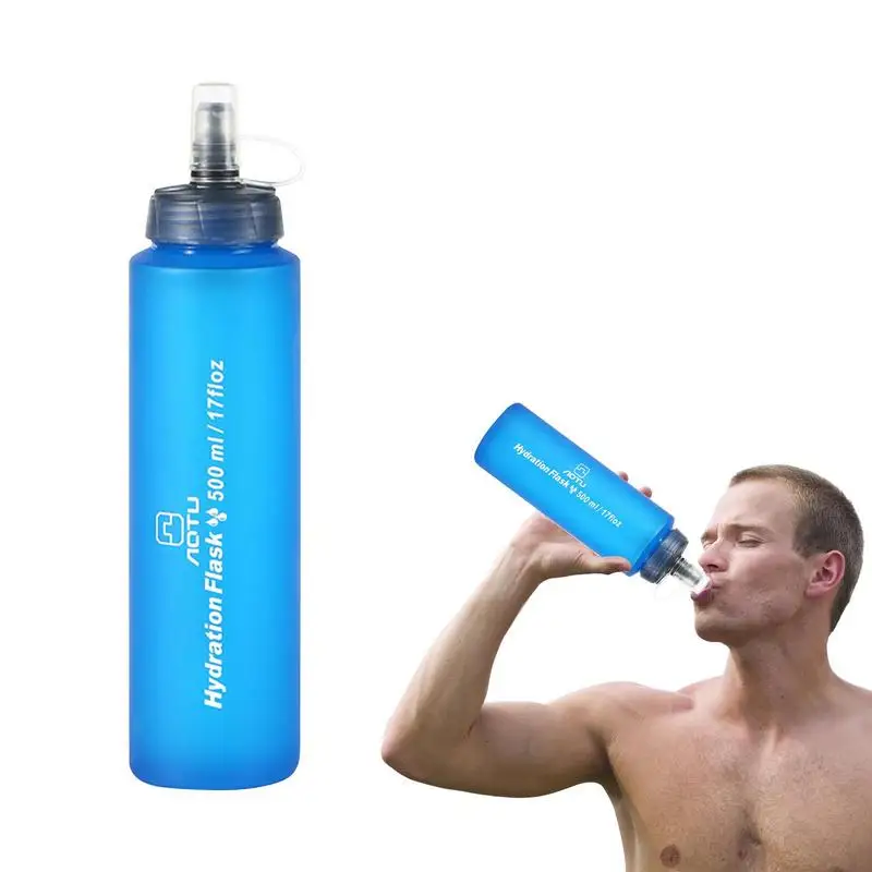 Running-Flask-Soft-Sports-Drink-Water-Bottle-500ml-Leakproof-Flask ...