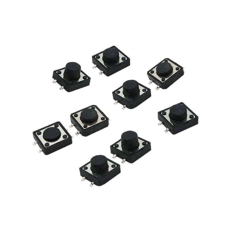 10Pcs-12x12mm-Mini-Micro-Momentary-Tactile-Push-Button-Switch-12-12-4-3 ...