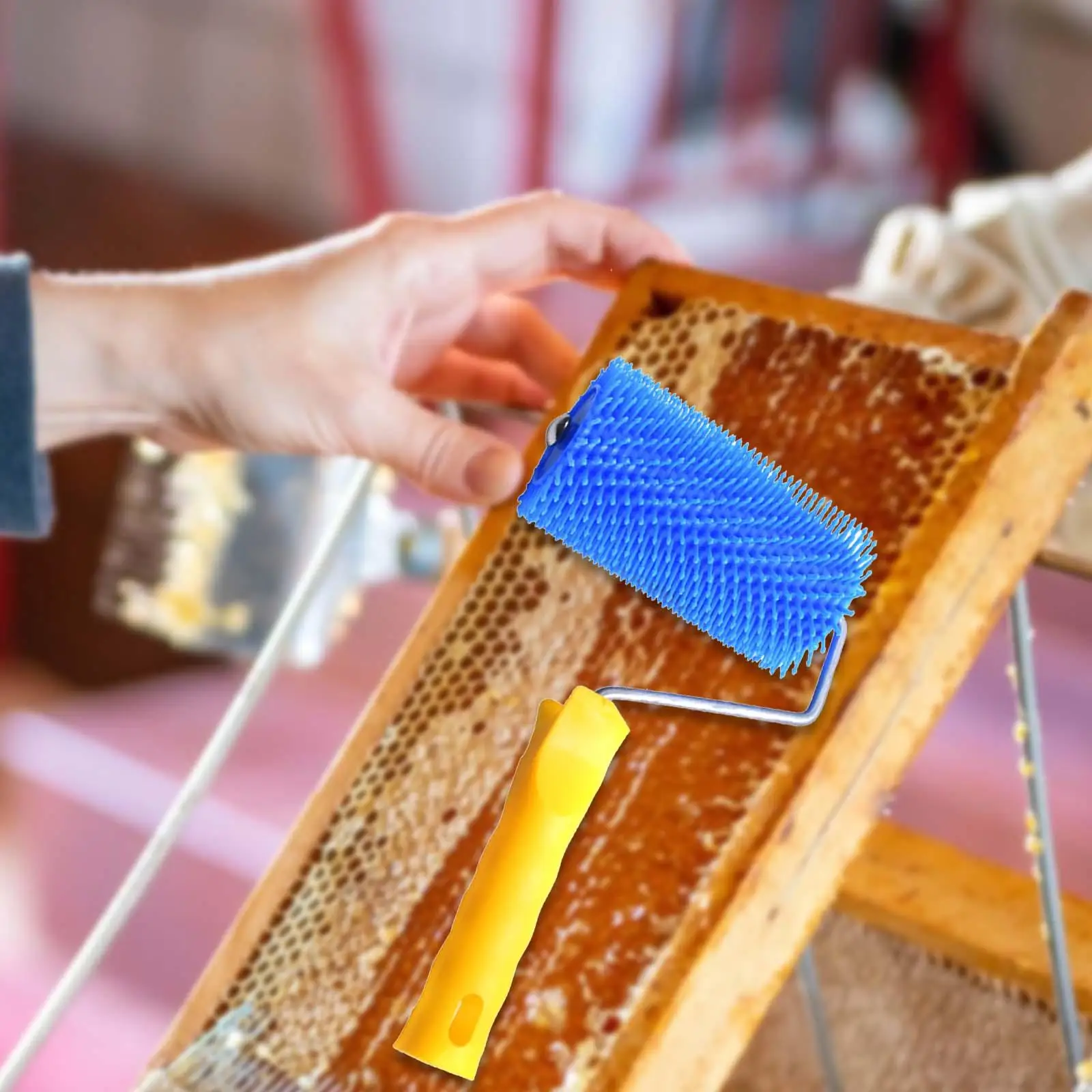 Uncapping-Roller-Honey-Harvesting-Equipment-Extracting-Bee-Beekeeper ...