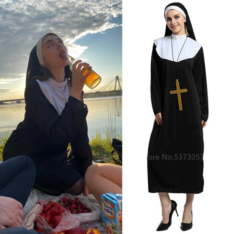 Missionary-Cosplay-Costumes-for-Women-Halloween-Carnival-Priest-Nun ...