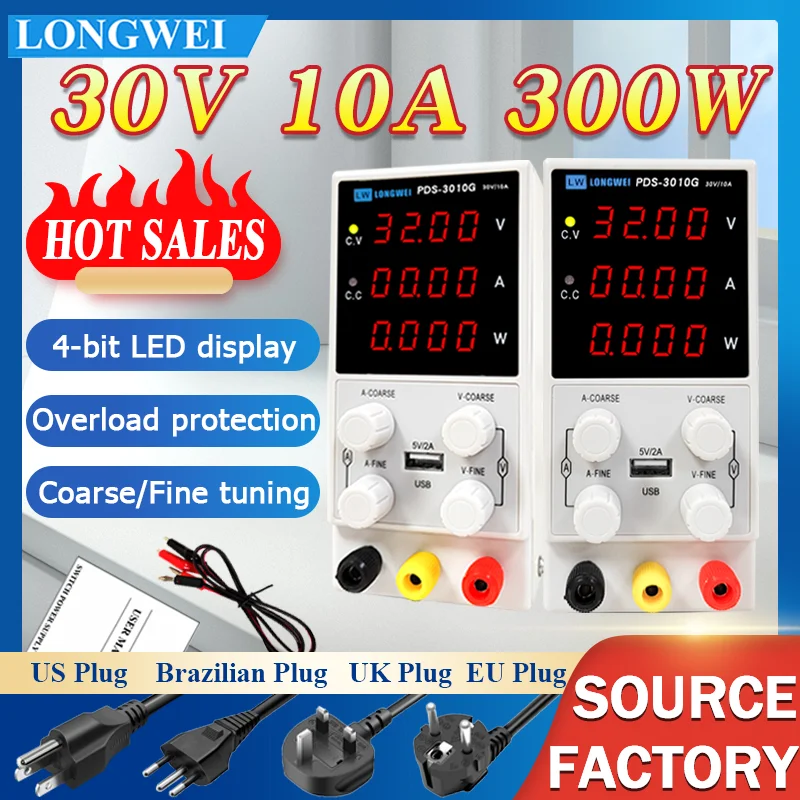 Longwei PDS-3010G Adjustable DC Power Supply Mobile Phone Repair 30V ...