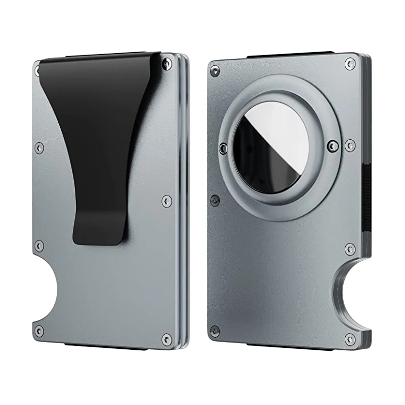 Airtag Apple Rfid Alumínio Case Metal Carteira, ID De Crédito Homens ...