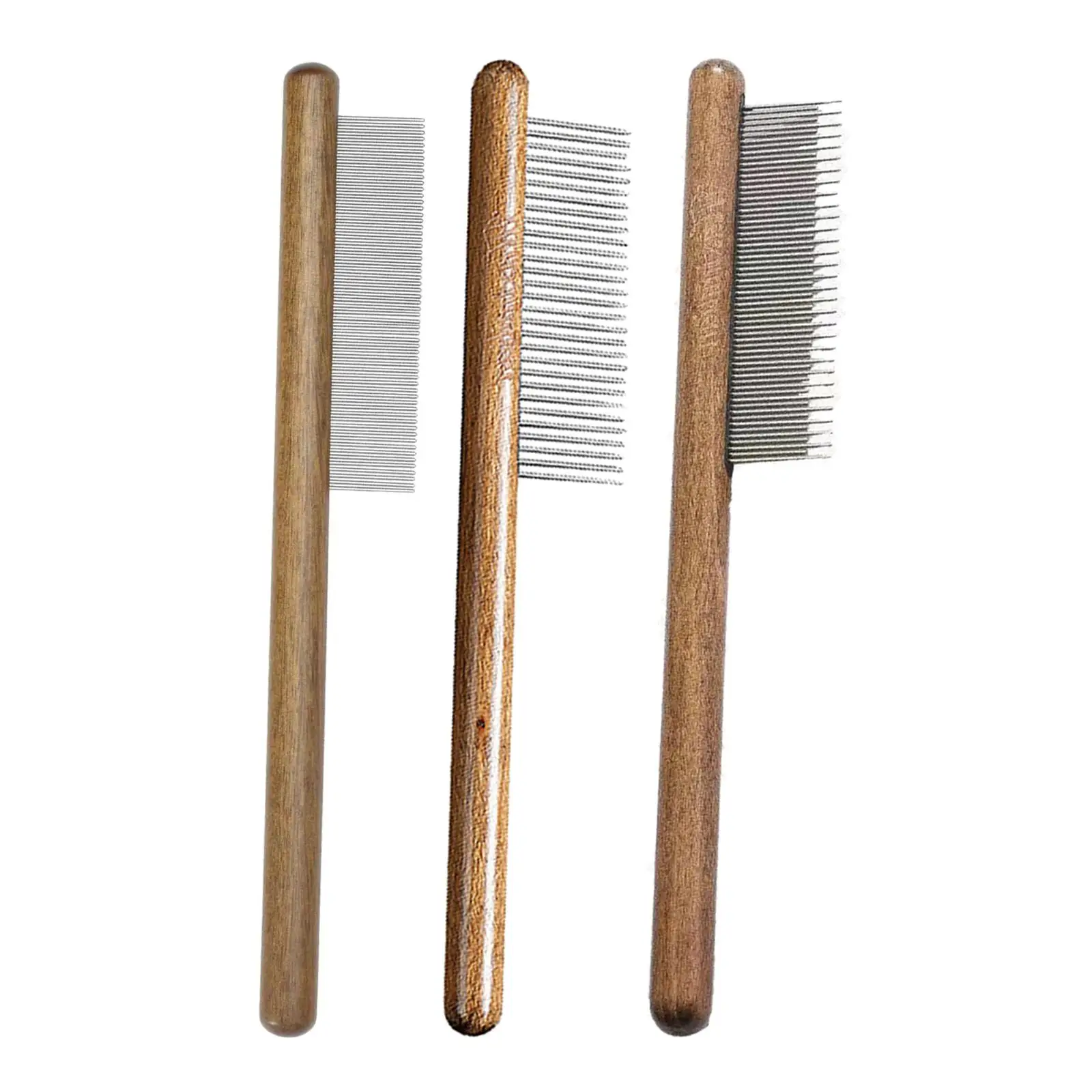Wood Pet Comb Cat Grooming Tool Kitten Trimming Deshedding Comb Brush ...