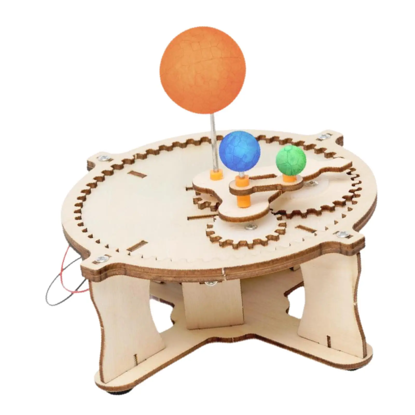 Electric-Solar-System-Model-DIY-Crafts-Science-Planet-Experiment-Wooden ...