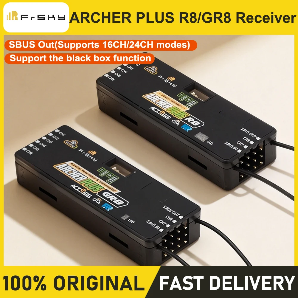 FrSky ARCHER PLUS GR8 Receiver 8 high-precision PWM channel receivers ...