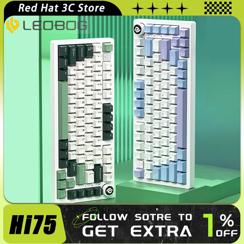 LEOBOG-Hi75-Mechanical-Keyboard-Aluminium-Alloy-Multifunctional-Knob ...