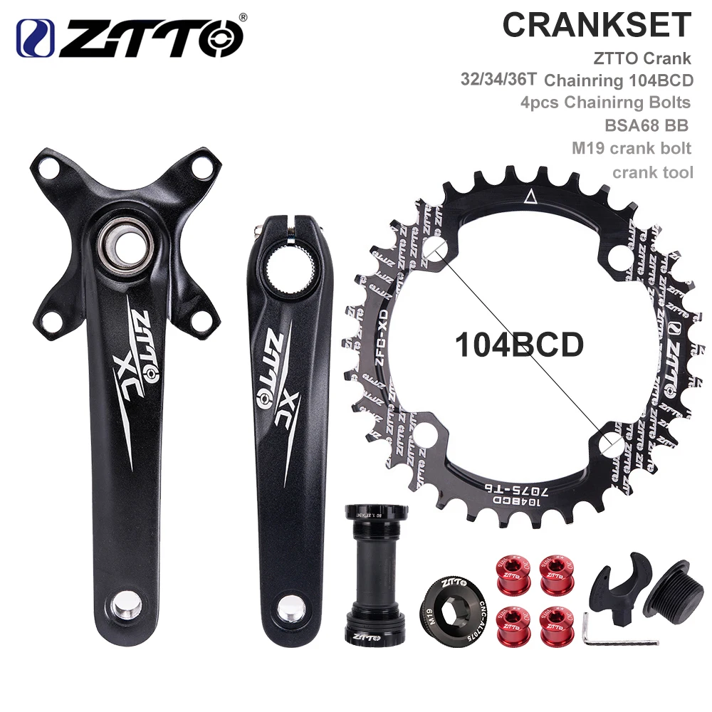 Ztto Ixf Mtb Bicycle Bcd 104 Crankset 170mm Crank 1x System Chainwheel ...