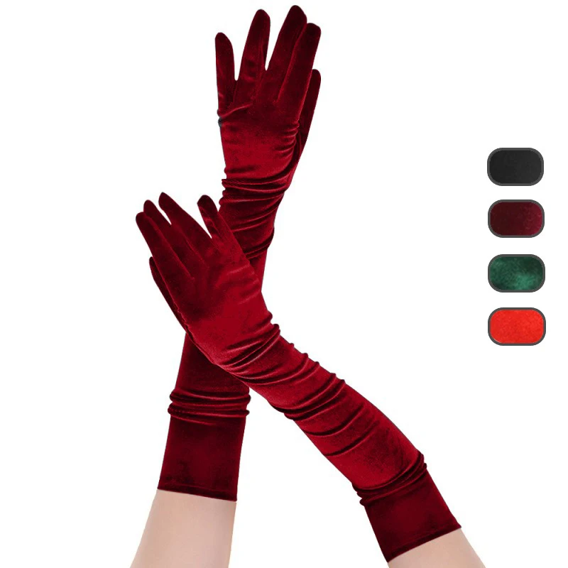 Multicolor-3-Lengths-Noble-Banquet-Style-Women-Gold-Velvet-Long-Dinner ...