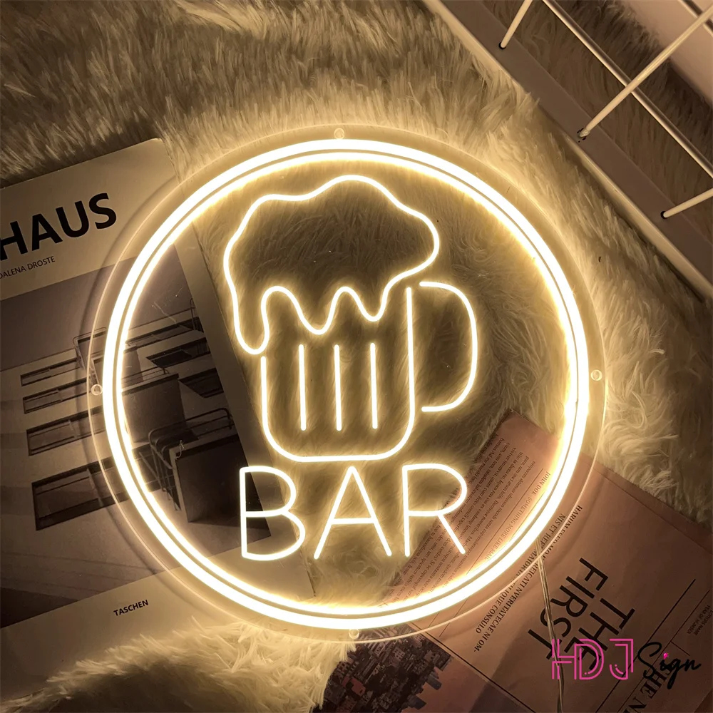 Bar Beer Shop Neon Sign Home Bar Decor Cafe Wall Decoration Restaurant ...