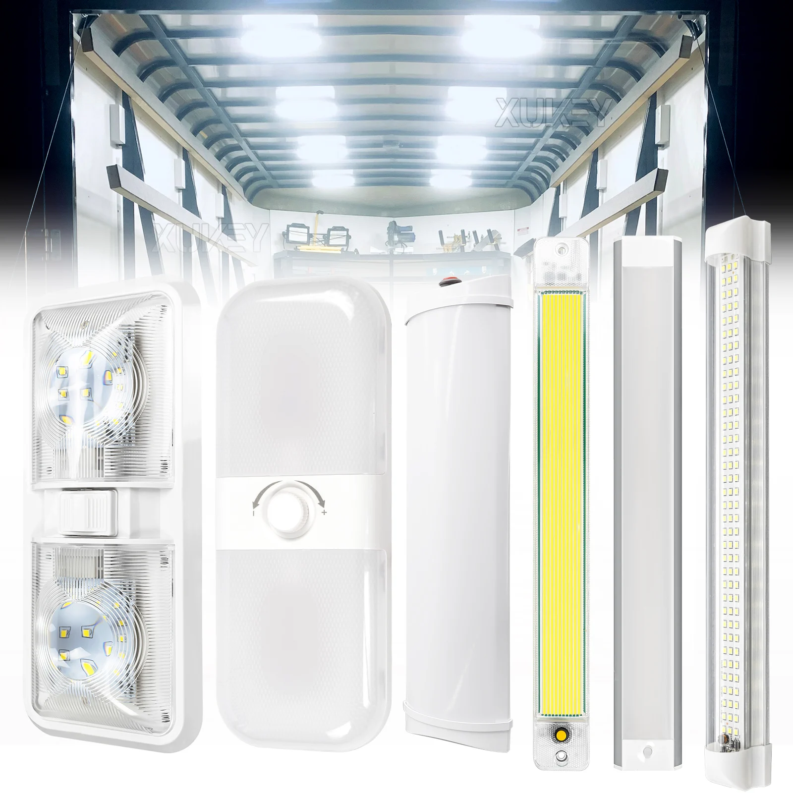 Cool White 12V 24V 80V LED Interior Roof Reading Dome Light Cabin ...