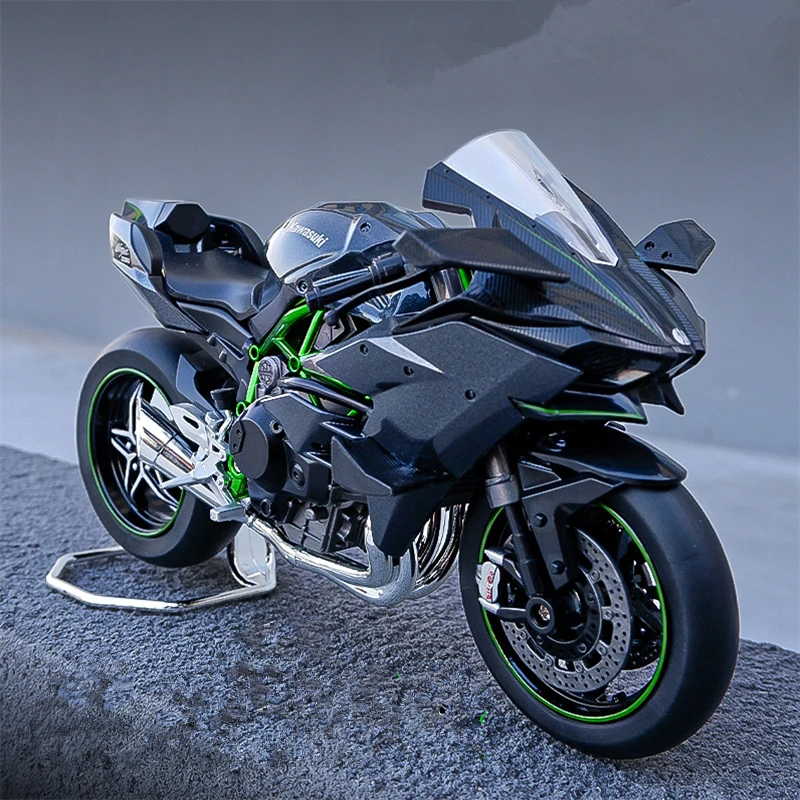 Large-Size-1-9-KAWASAKI-H2R-Alloy-Racing-Motorcycle-Simulation-Metal ...
