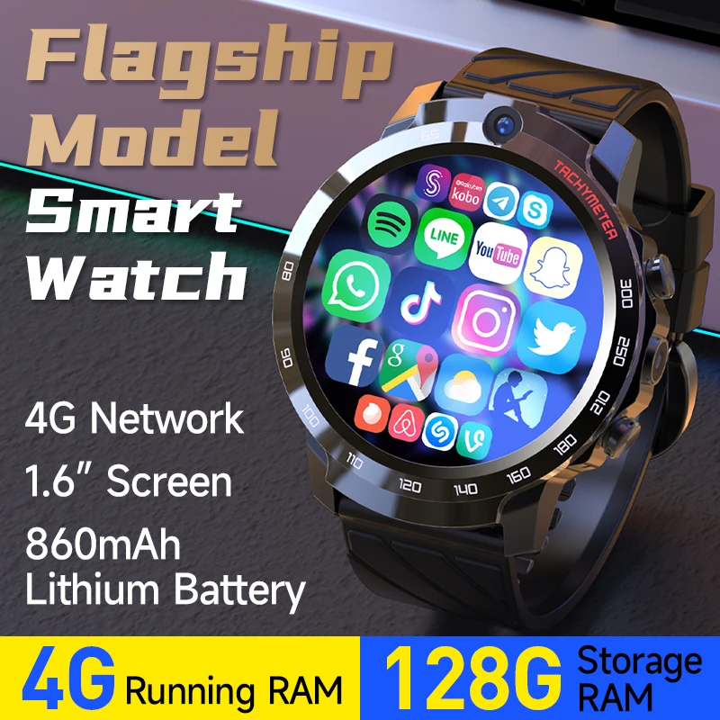 4G-LTE-Android-MT27-1-H-Smartwatch-1-6-Large-Screen-860mAh-Dual-Camera ...