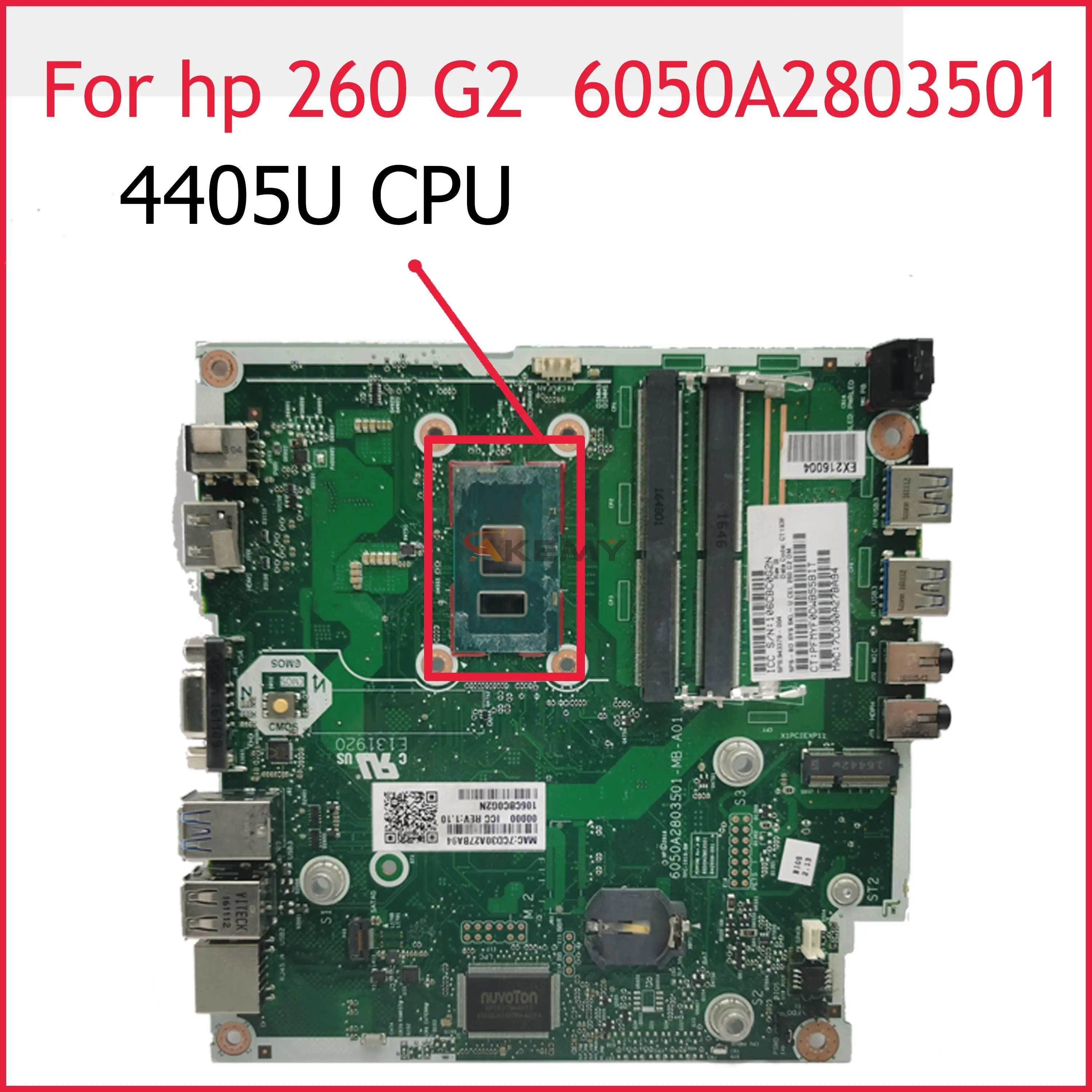 Original For HP 260 G2 DM Desktop Motherboard 6050A2803501 MB 843379 ...