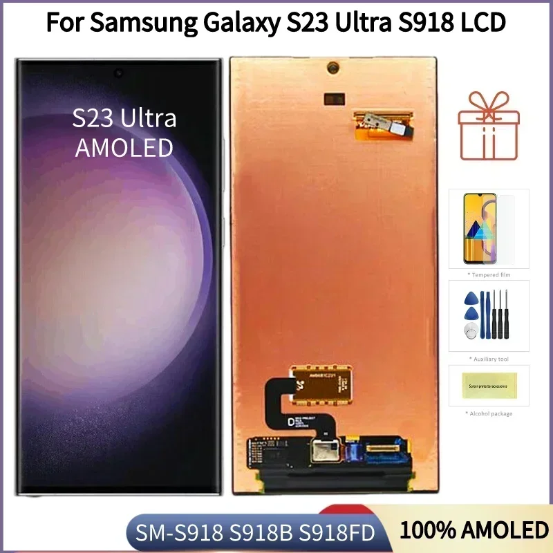AMOLED-Touch-Screen-Digitizer-for-SamsungGalaxy-S23-Ultra-5G-LCD-S918 ...