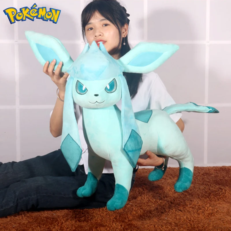 60cm Pokemon Large Glaceon High Quality Anime Plush Toy Doll Animal ...