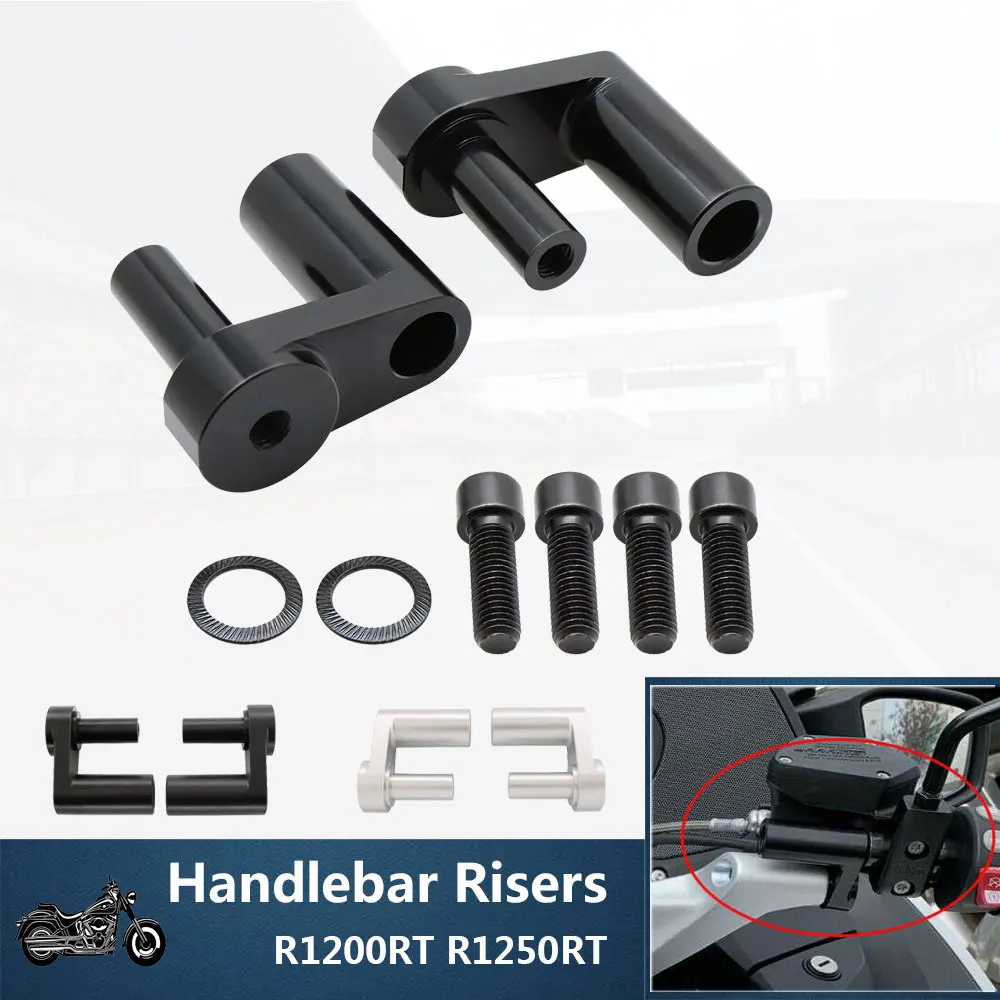 Handlebar Risers Bar Clamp Extend Adapter 1.625" For BMW R1200RT ...