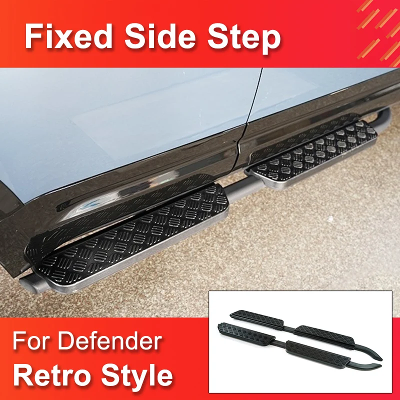 High-Quality-Fixed-Side-Step-for-Land-Rover-Defender-110-Side-Pedal ...
