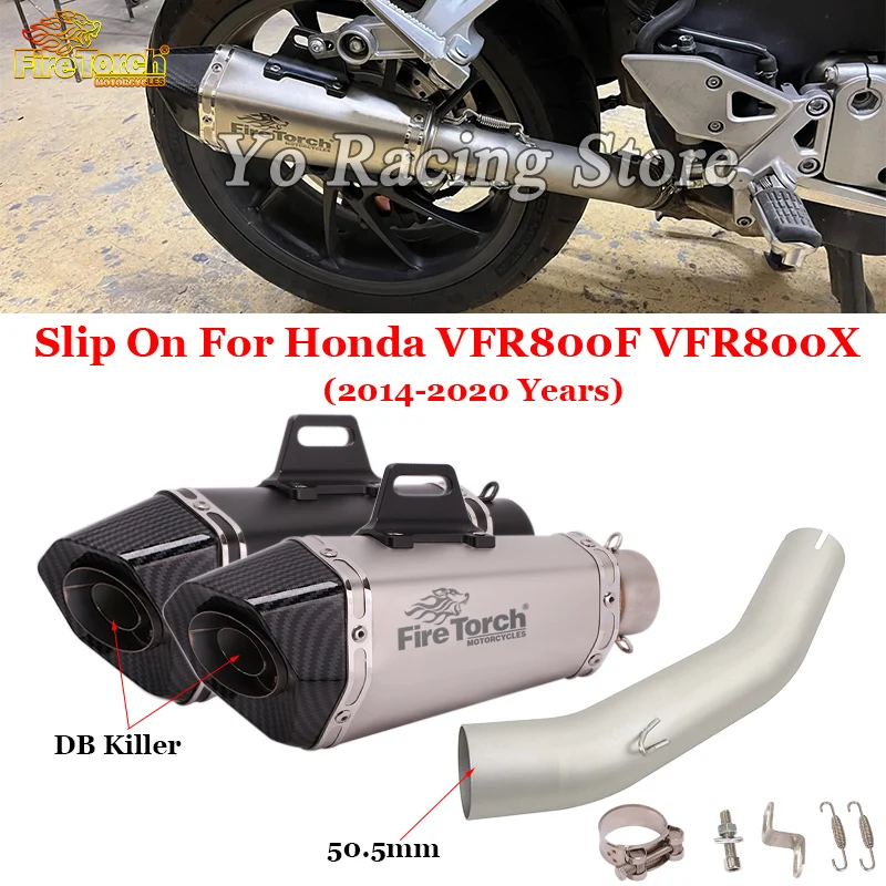 Slip On For Honda VFR800F VFR800X VFR 800 X F 2014 - 2020 Motorcycle ...