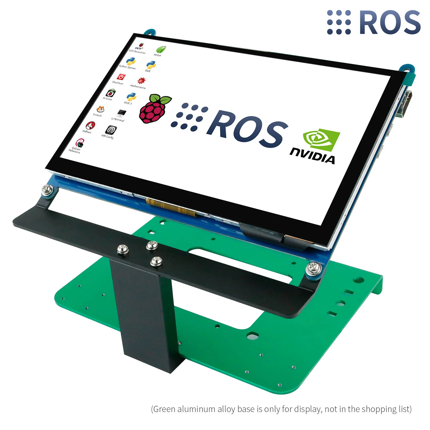 ROS Robot 7 inch Screen aluminum alloy bracket for Stable Support and ...