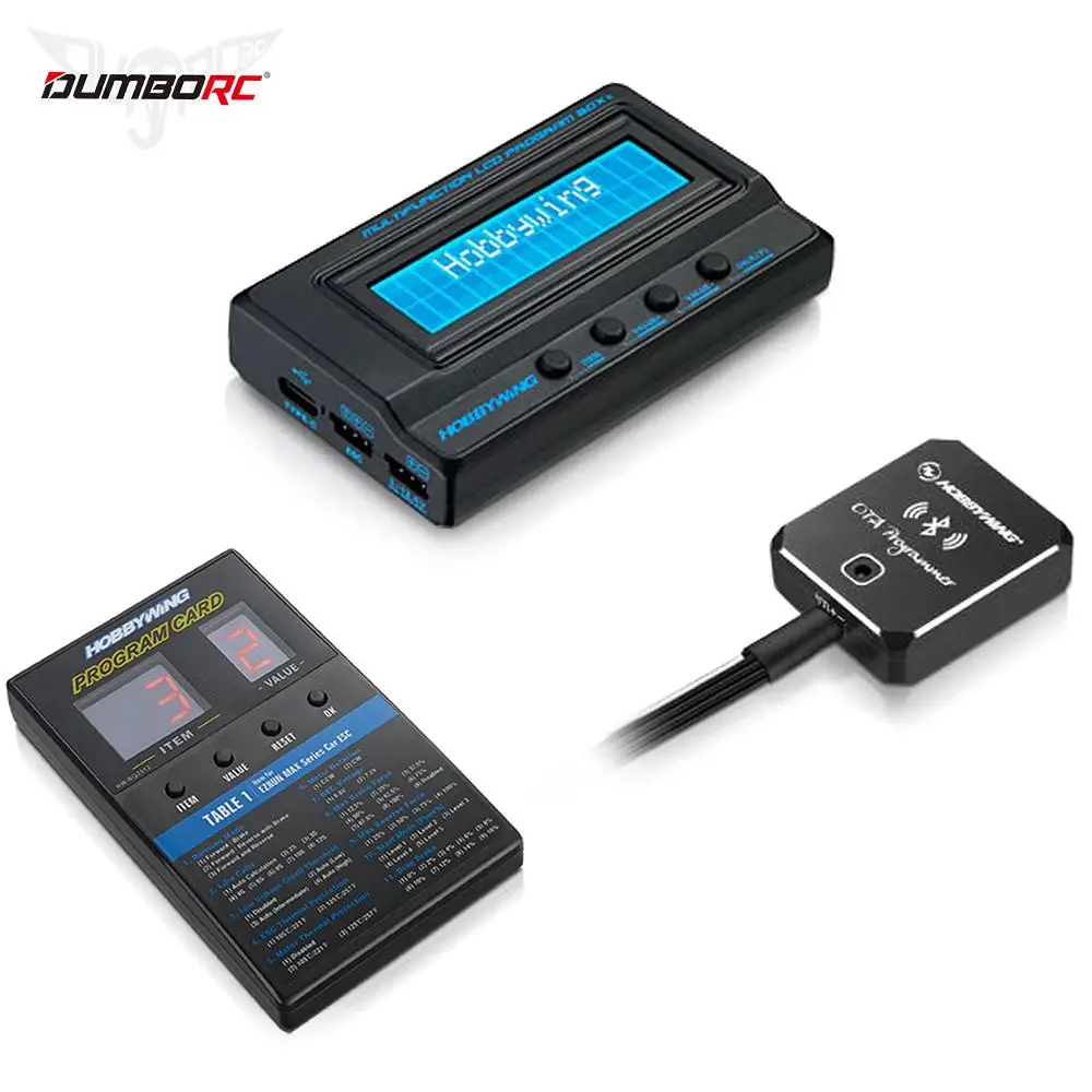 HOBBYWING ESC Program Card LCD/LED/OTA Programming Card Box Bluetooth 3 ...