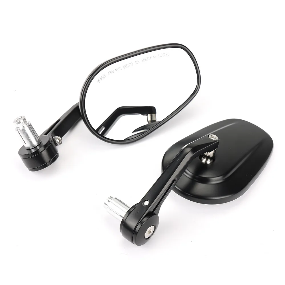 Motorcycle-Handle-End-Side-Tip-Rearview-Mirrors-Reflector-Modified ...