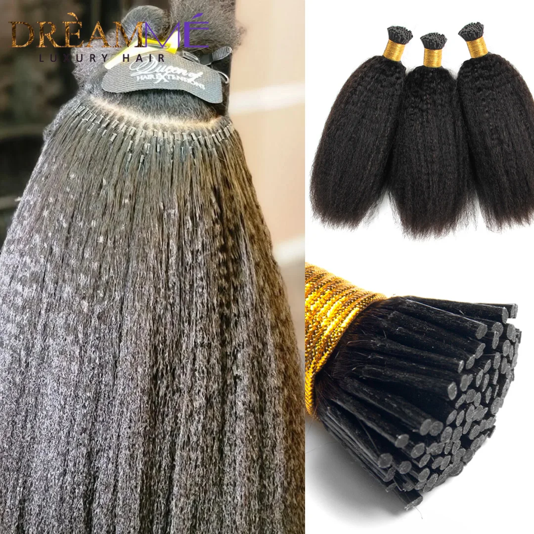 Microlink-Hair-Extensions-Kinky-Straight-Bundles-Deep-Curly-I-tip-Human ...