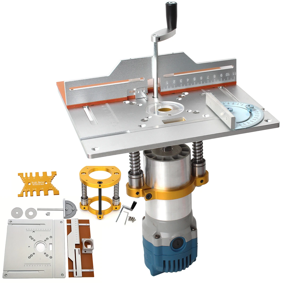 Aluminium-Router-Table-Insert-Plate-Lift-Device-Electric-Wood-Milling ...