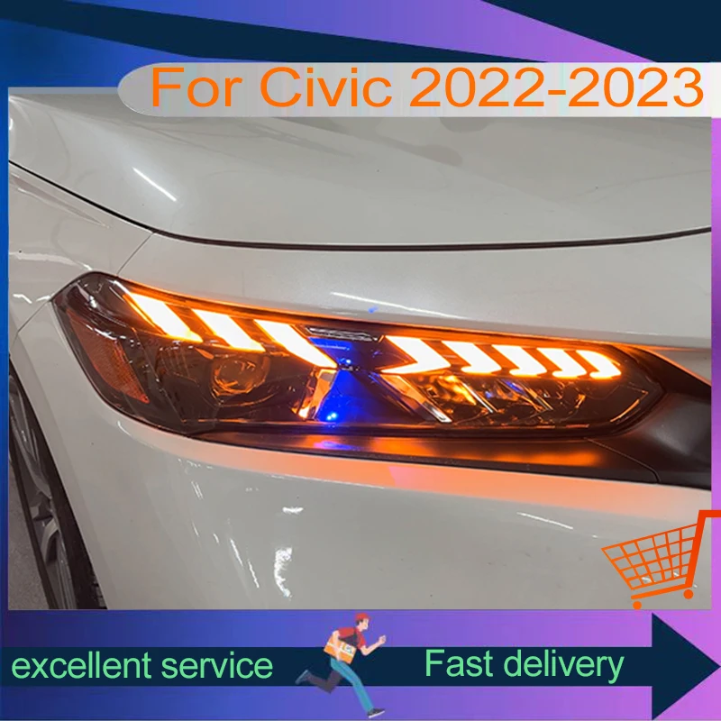 Honda Civic 2022 Modified Lights