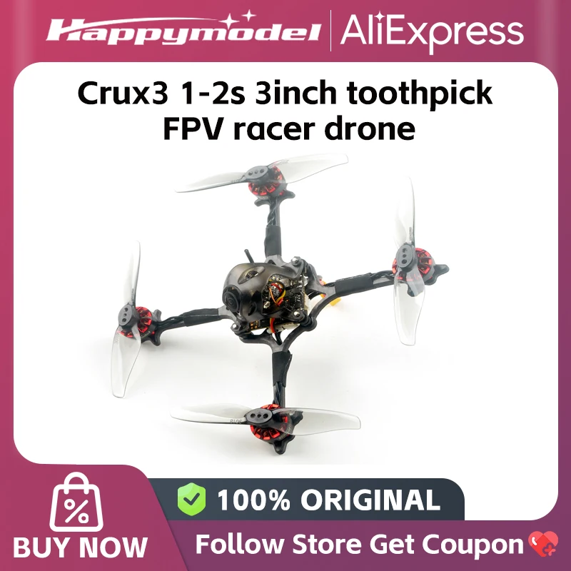 HappyModel-Crux3-1-2S-115mm-3inch-Toothpick-FPV-Freestyle-Drone ...