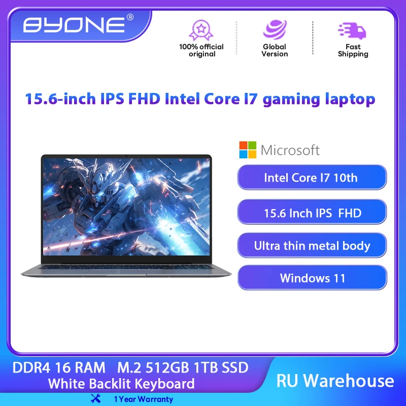Byone-Intel-Core-I7-Gaming-Laptop-16GB-de-RAM-512GB-1TB-SSD-15-6-Metal ...