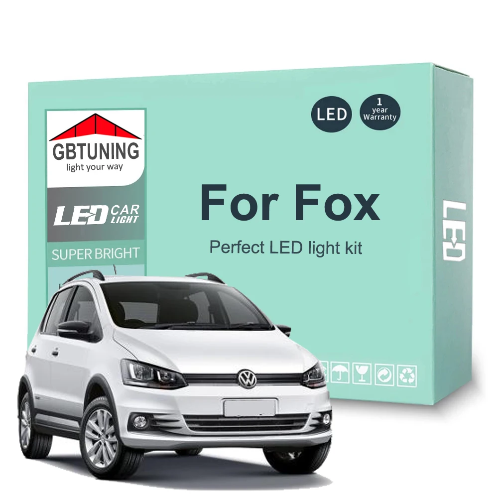 11Pcs Canbus LED Interior Light Bulb Kit For Volkswagen VW Fox 2008 ...