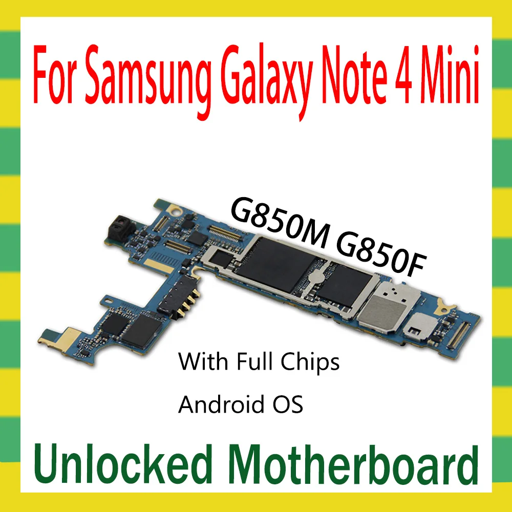 Original Unlock Motherboard For Samsung Galaxy Note 4 Mini G850M G850F ...