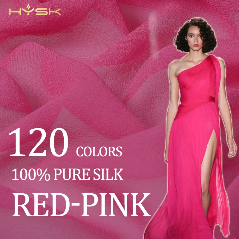 HYSK-100-silk-georgette-chiffon-organic-fabric-120-multicolor-pure ...