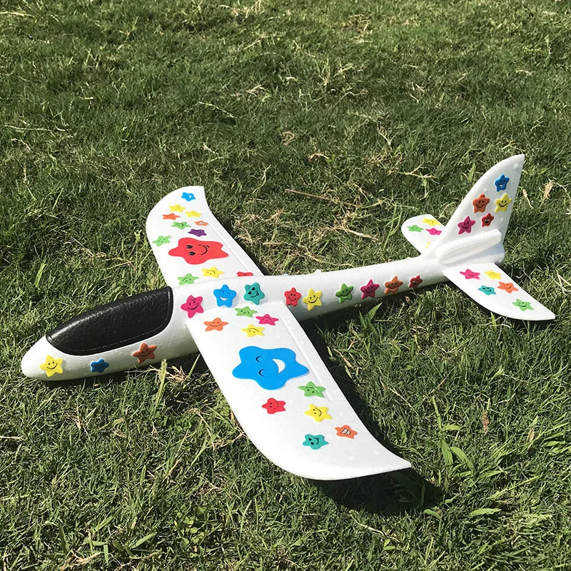 Plus-Airplane-Outdoor-Toys-Pure-White-Foam-Big-Plane-Can-Painted-Hand ...