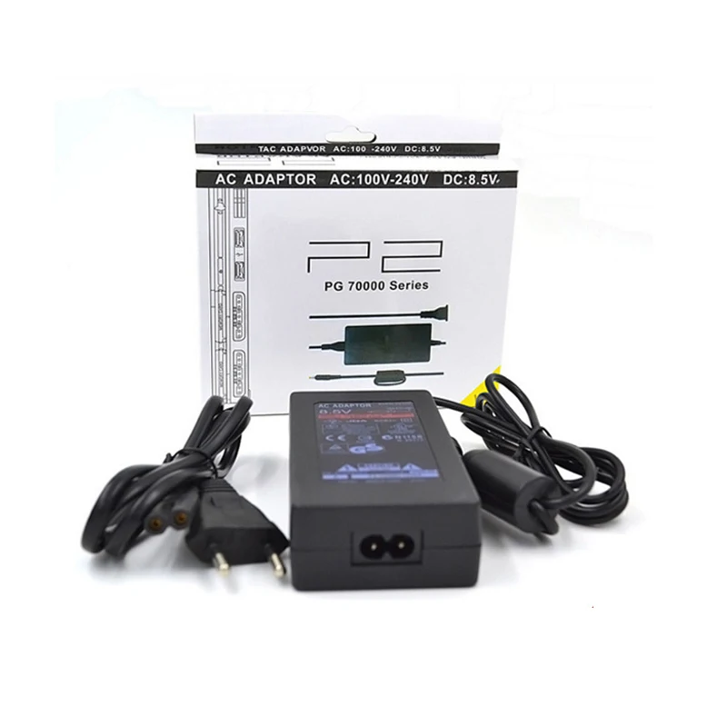 US-EU-AC-Adapter-Power-Supply-Charger-Cord-For-PS2-Slim-70000-Series-DC ...